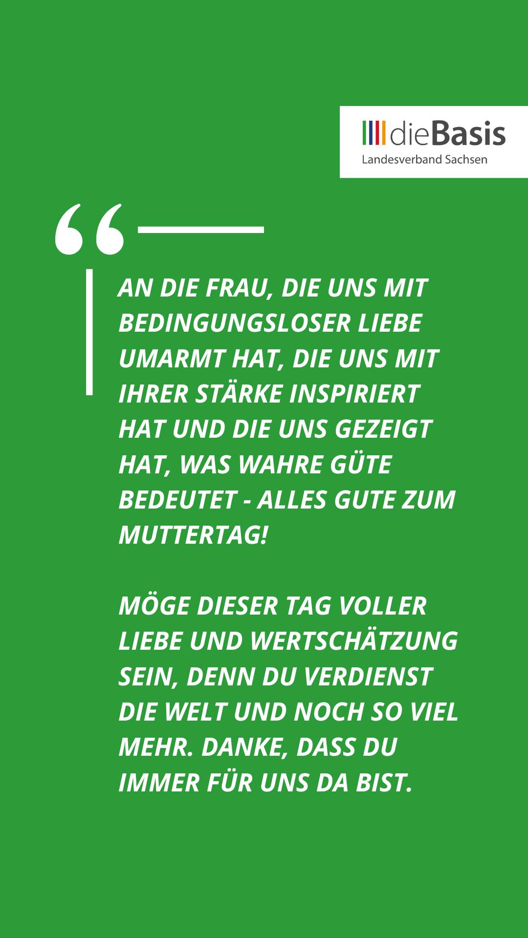 "🌷 Zum Muttertag: Ein Dank an alle Mütter! 🌷 - Landesverband Sachsen ...